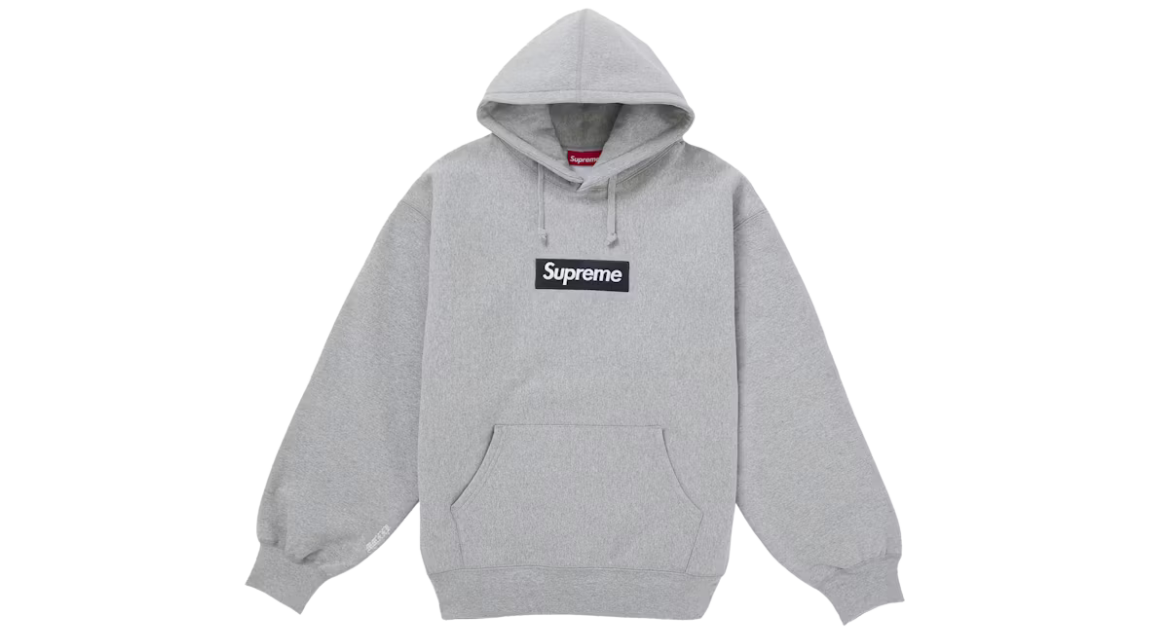 Supreme Box Logo Hoodie Grey (FW25) – Takeoff Copenhagen